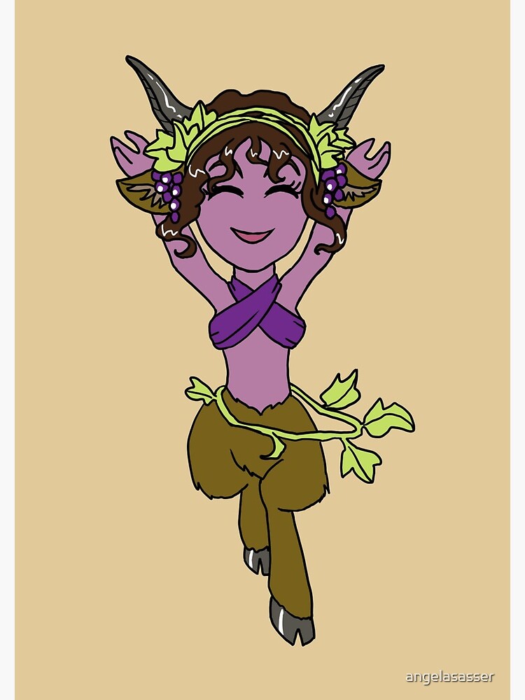 "Dancing Female Satyr Playing Flute Girl CHIBI SD MONSTER GIRLS Series ...