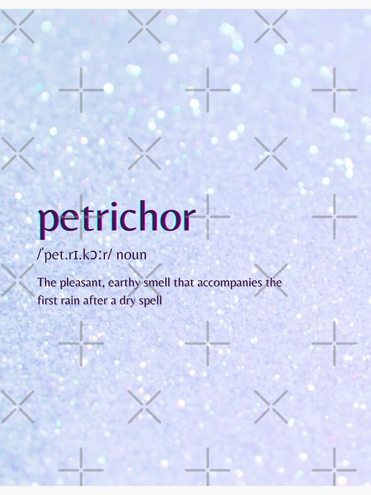 "Petrichor definition Word definition Dictionary entry" Sticker for ...