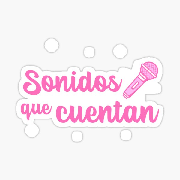"Sonidos que cuentan - Camiseta de Expresión Vocal" Sticker for Sale by ...