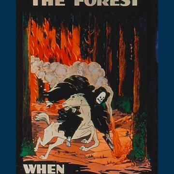 "Death Rides The Forest When Man Is Careless" Sticker for Sale by ...