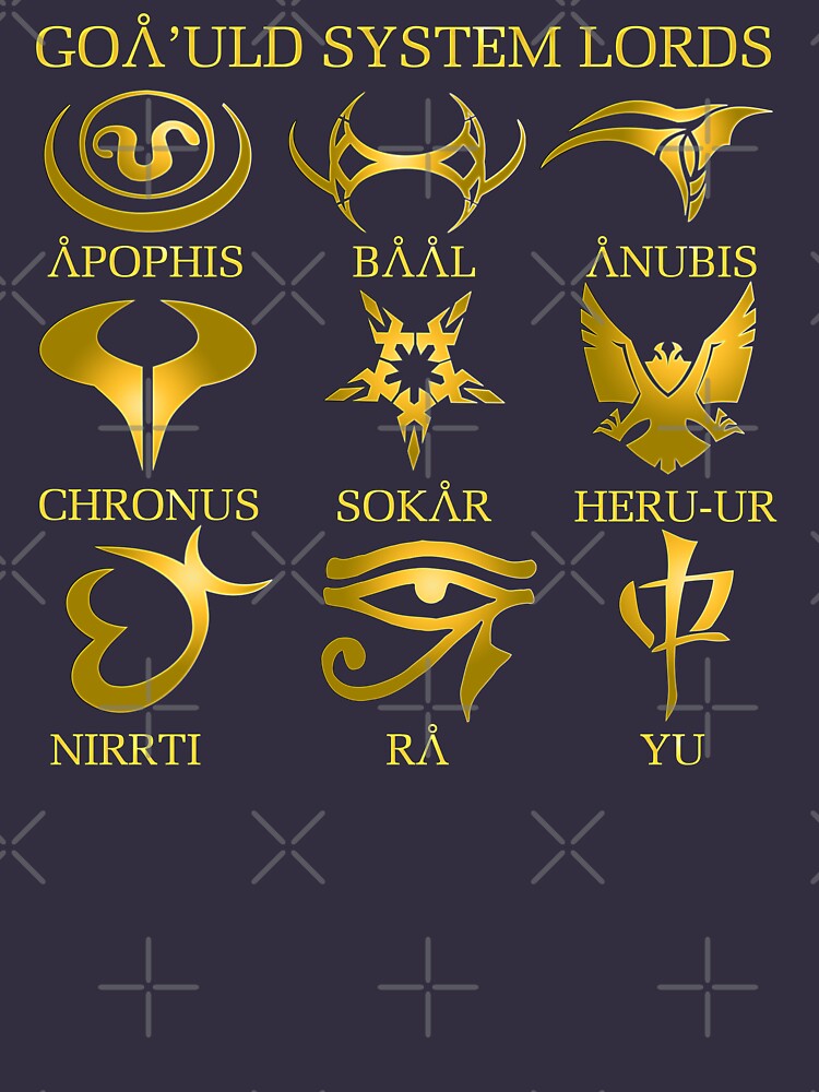"Goa'uld System Lords" T-shirt for Sale by McPod | Redbubble | stargate ...