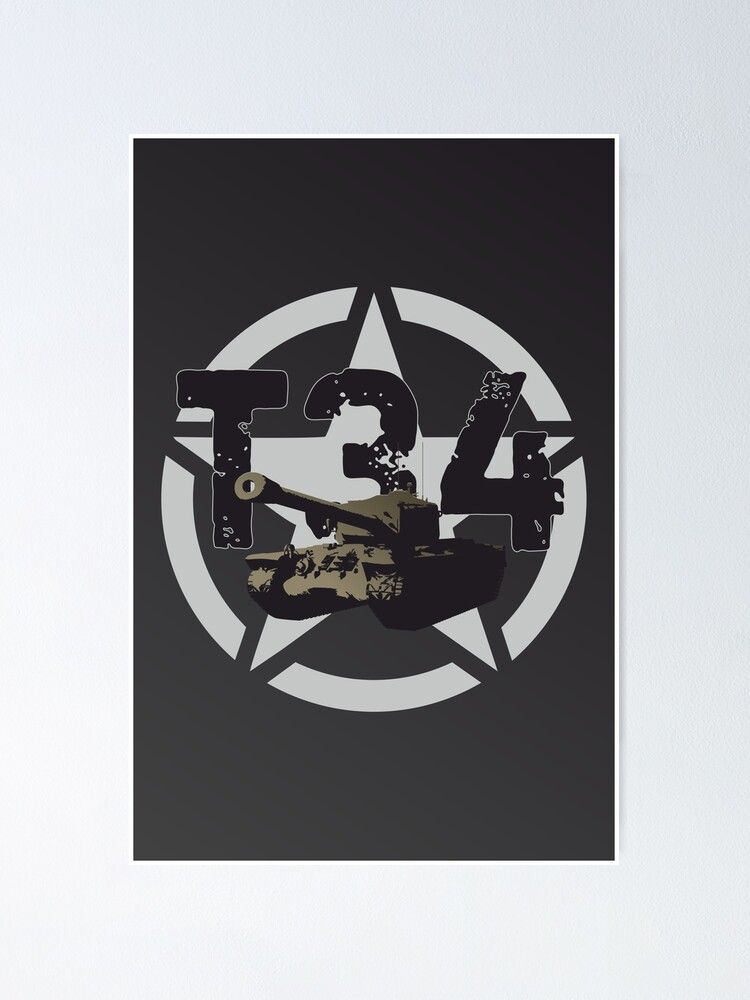 "American T34 heavy tank" Poster for Sale by FAawRay | Redbubble
