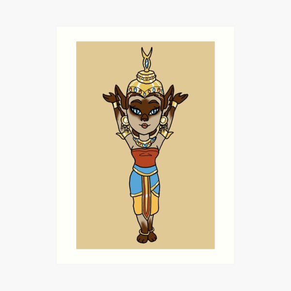"Siamese Cat Thai Dancer Girl CHIBI SD MONSTER GIRLS Series I" Art ...
