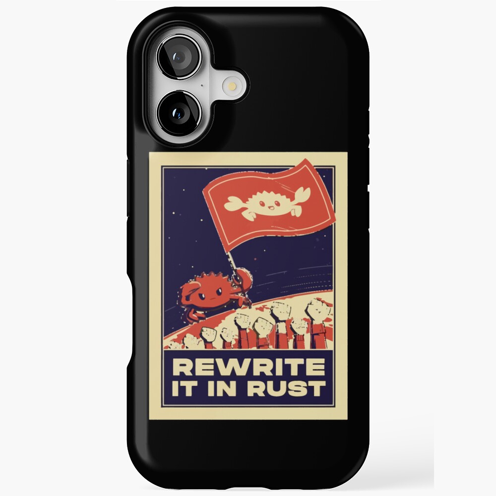 "Rewrite It In Rust - Rust Programming" Sticker for Sale by ro-denamara ...