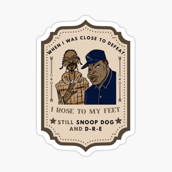 "Snoop Dogg And Dr. Dre Classic Vintage" Sticker for Sale by ...