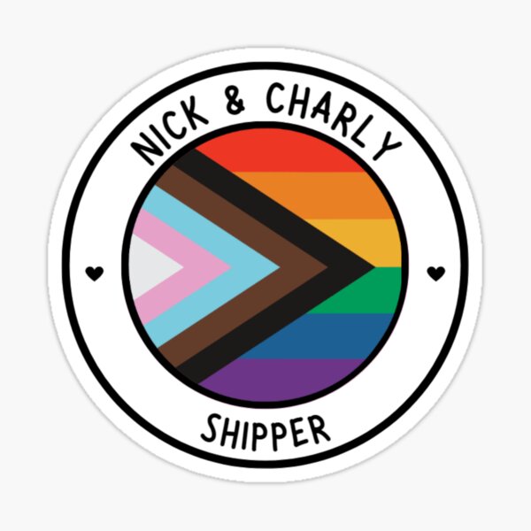 "Nick and Charly shipper flag - HEARTSTOPPER" Sticker by mrnart27 ...