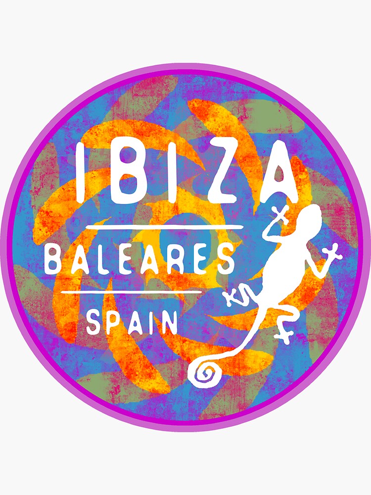 "ibiza baleares" Sticker by Periartwork | Redbubble