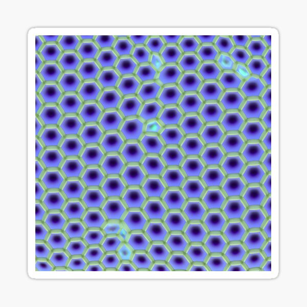 "Hexagon Abstract Vol 3" Sticker for Sale by Artekinium | Redbubble