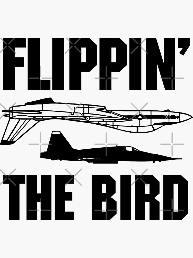 "Flippin the Bird" Sticker for Sale by McPod | Redbubble