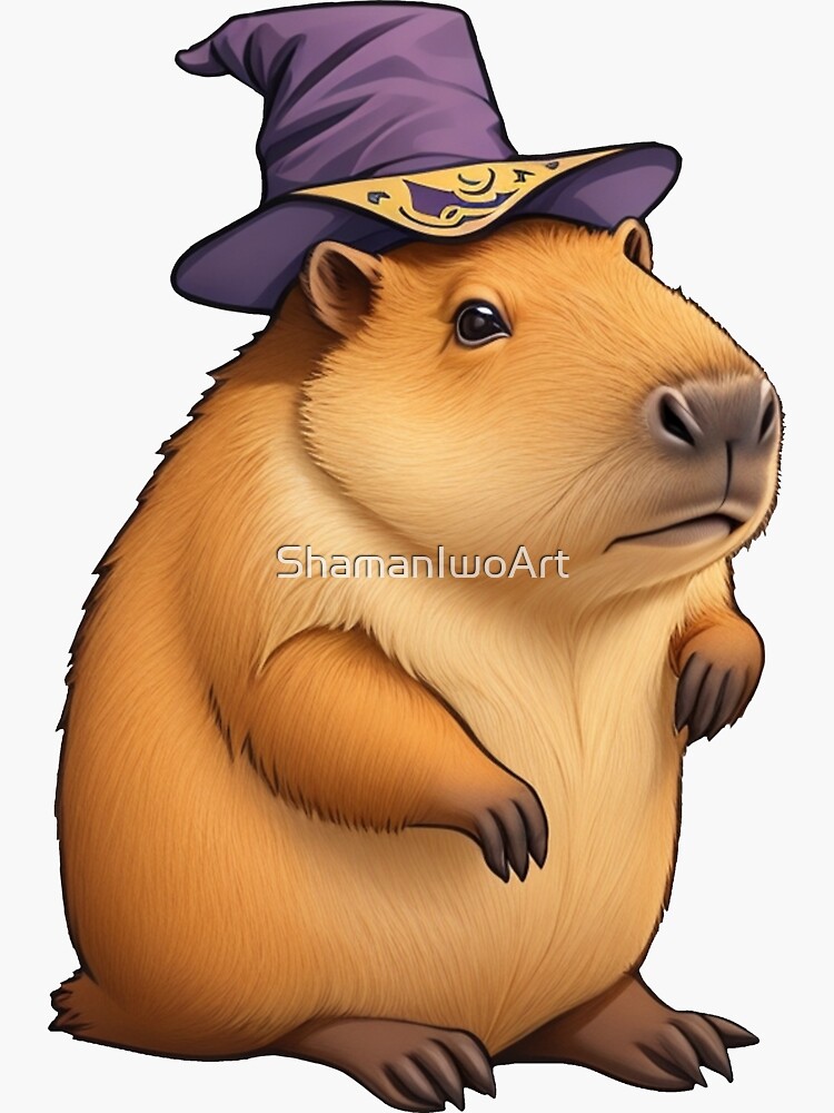 "Wizard Capybara, Capybara Magician, Funny Capybara, Capybara with a ...