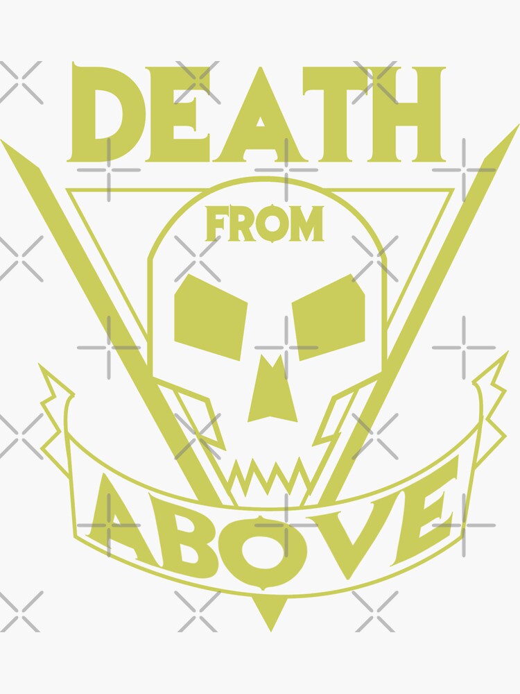 "Death from Above" Sticker by McPod | Redbubble