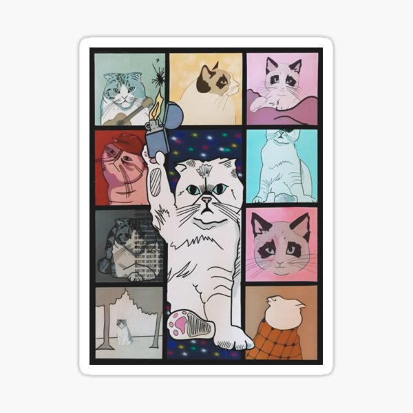 "Taylor The Eras Cats" Sticker for Sale by haIfwayhome | Redbubble