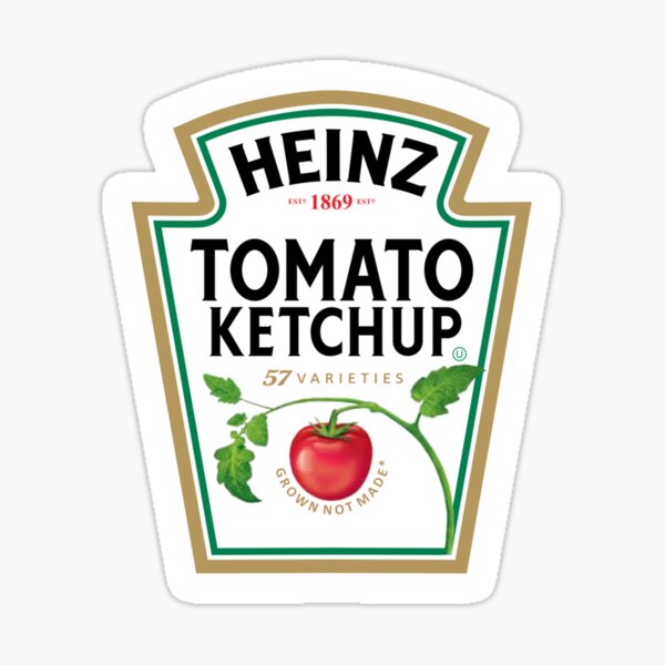 "HEINZS KETCHUP" Sticker for Sale by BradleyVise | Redbubble