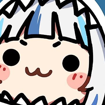 "HUGE SHARKIE GAWR GURA " Sticker for Sale by Dekko18 | Redbubble