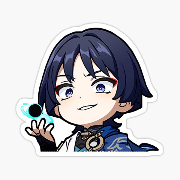 "Chibi Scaramouche - Genshin Impact" Sticker for Sale by persephonexx ...