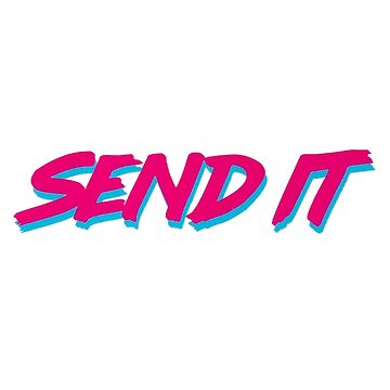 "Send It Funny" Sticker for Sale by imishdaud | Redbubble