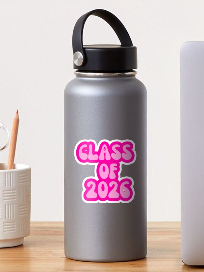 "Class of 2026 (Pink)" Sticker for Sale by OscarAndOphelia | Redbubble