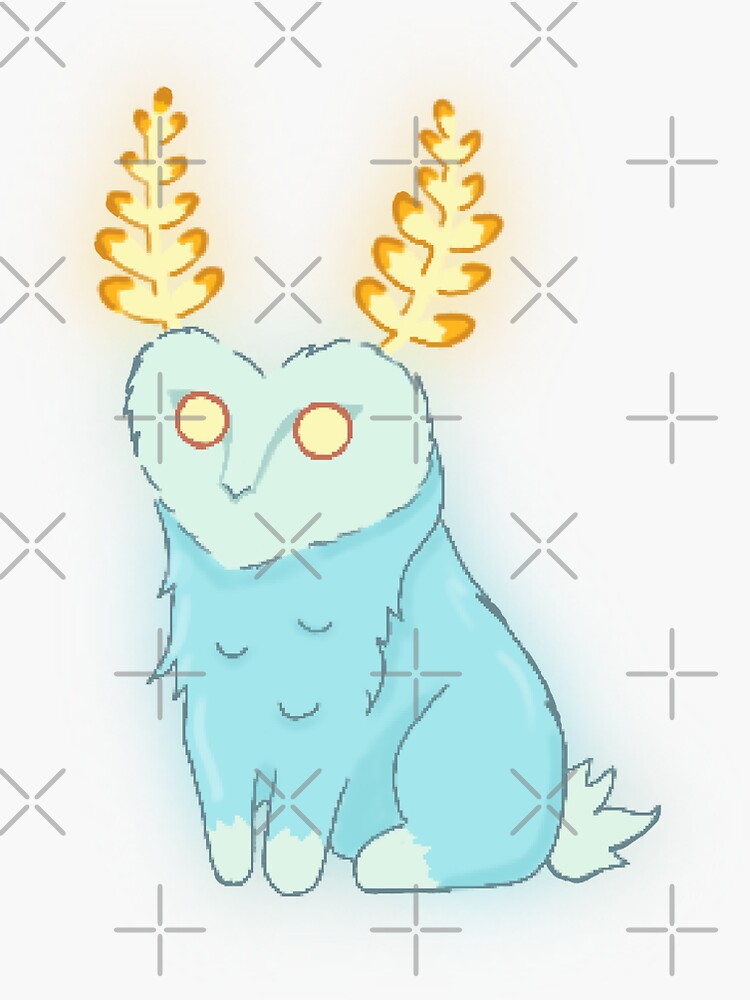 "Glowing Blupee" Sticker for Sale by LegendsofDoodle | Redbubble