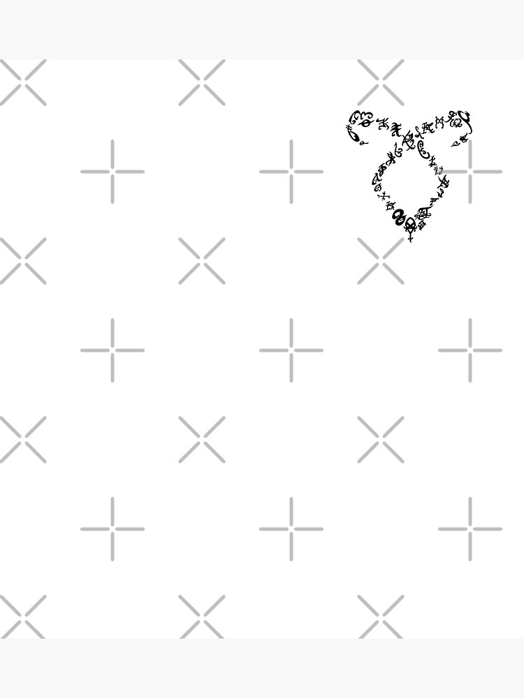 "Shadowhunters rune - angelic power rune shape with rune (black) - gift ...