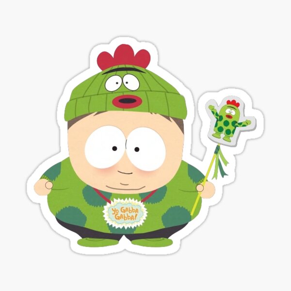 "South Park Yo Gabba Gabba" Sticker for Sale by IreneScribz | Redbubble