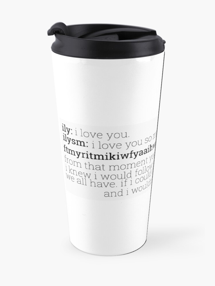 "the maze runner - 'ily'" Travel Coffee Mug for Sale by luminousnewt ...