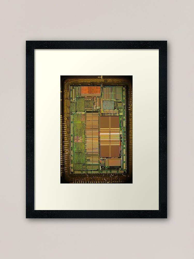 "Intel 486DX2 CPU" Framed Art Print for Sale by Filox | Redbubble