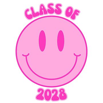 "Class of 2028 Smiley Face" Sticker for Sale by OscarAndOphelia | Redbubble