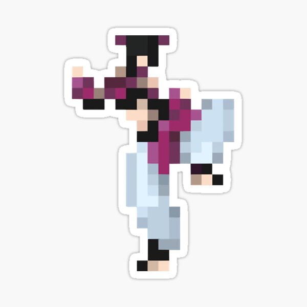 "Juri Han low-res pixelart" Sticker for Sale by MapleHannah | Redbubble