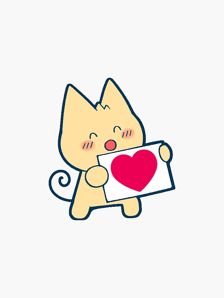 "LOVE MOGE" Sticker for Sale by funamusea | Redbubble