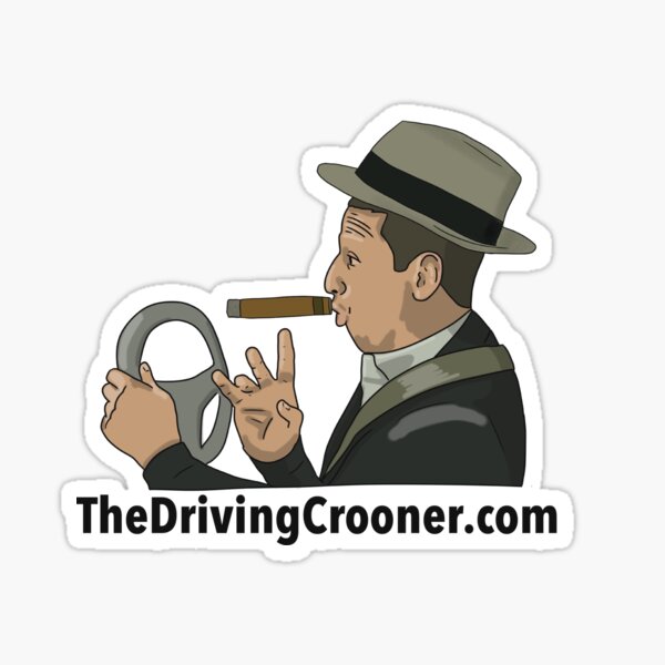 "The Driving Crooner" Sticker for Sale by thebcarts | Redbubble