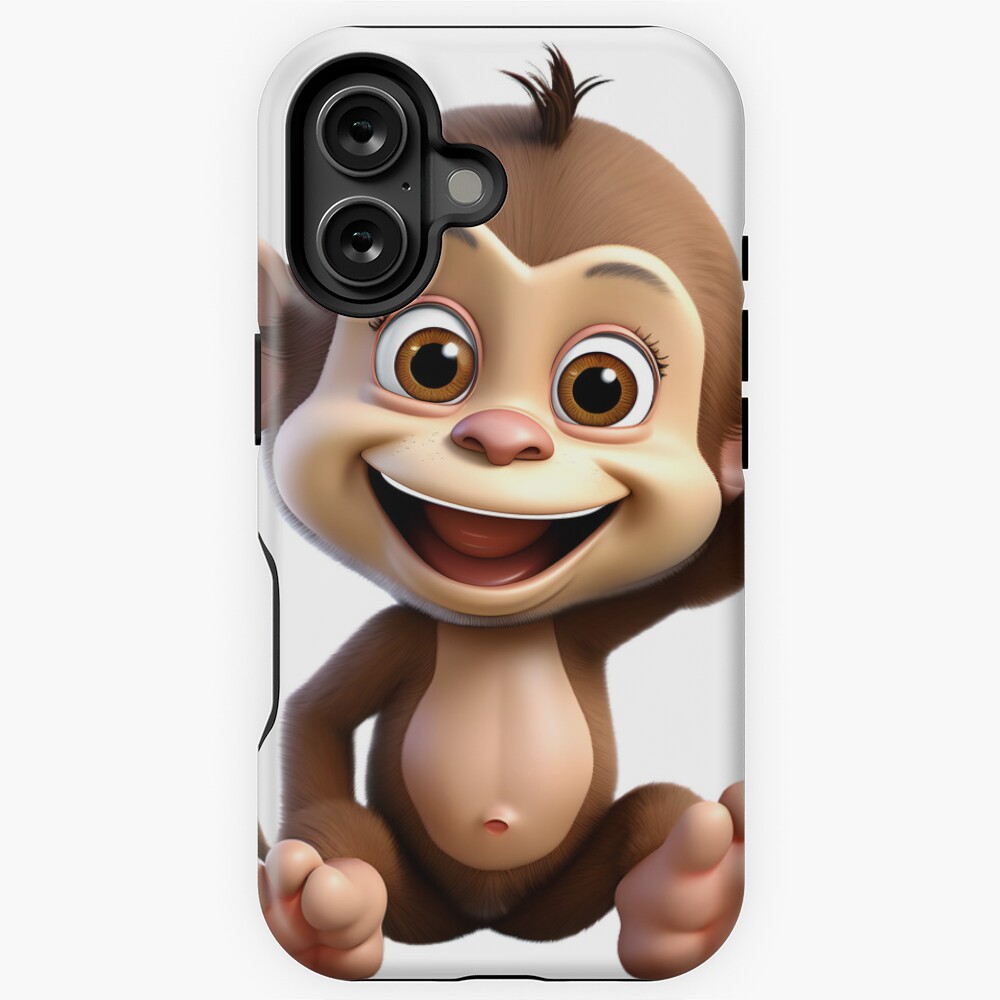 "Cute Animated Monkey" Sticker for Sale by Massah | Redbubble