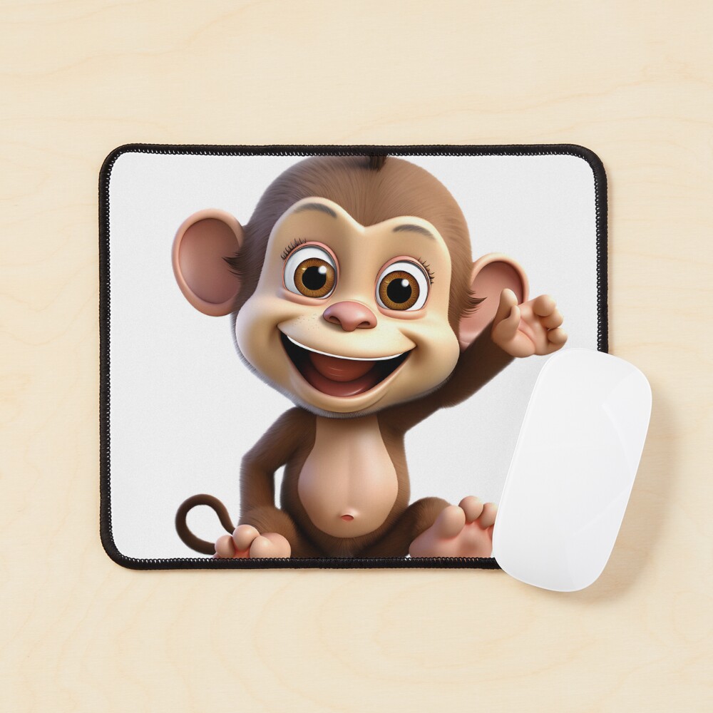"Cute Animated Monkey" Sticker for Sale by Massah | Redbubble