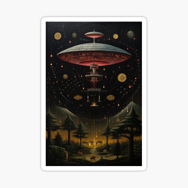 "First Contact" Sticker for Sale by Jew-e | Redbubble