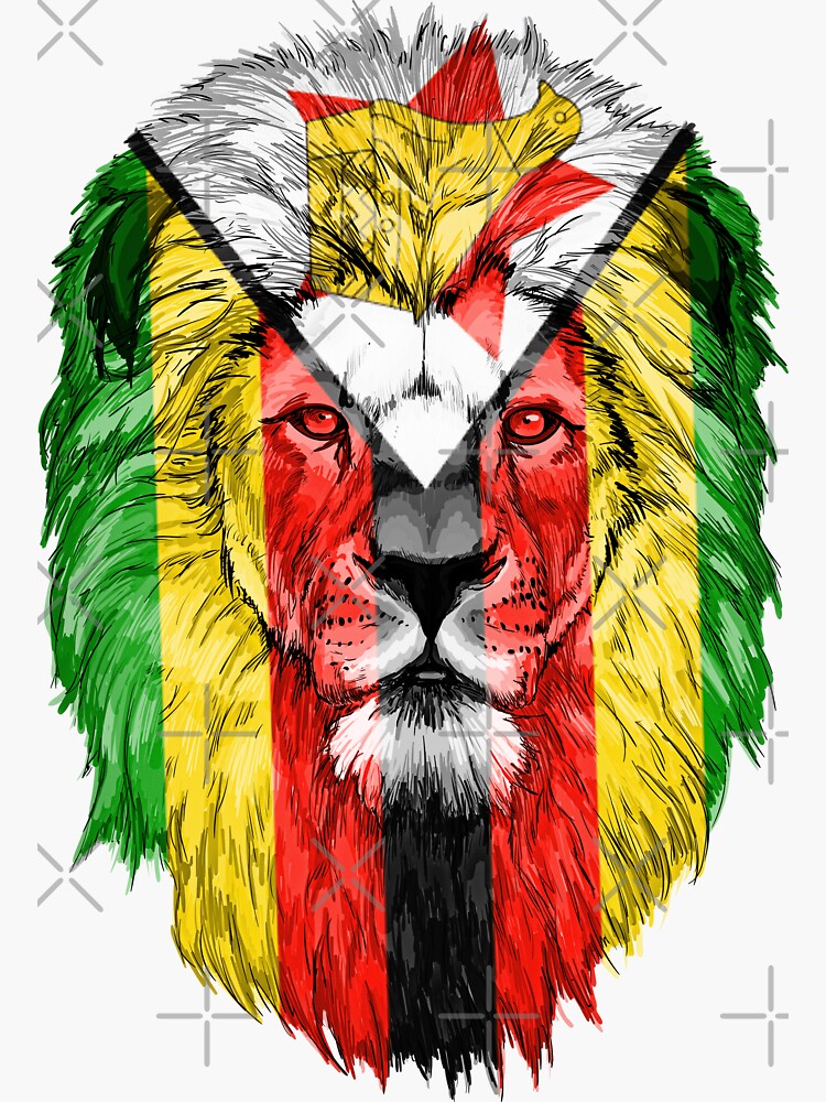 "lion Flag Of Zimbabwe , Zimbabwe lion , Zimbabwe gift, Zimbabwe womens ...