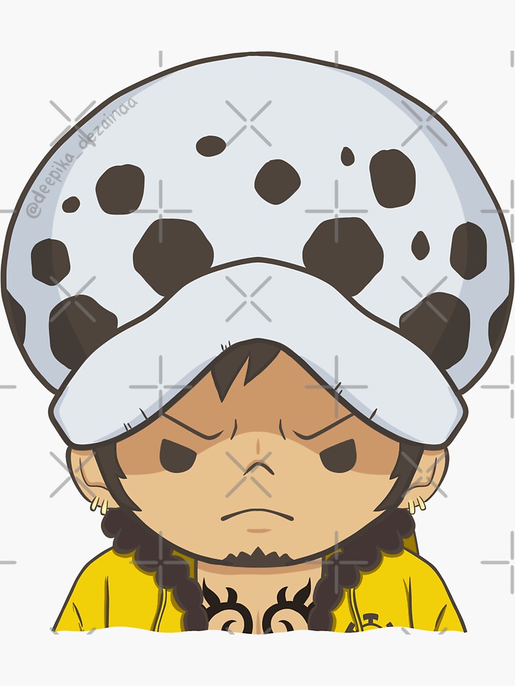 "Chibi Trafalgar Law: Stampede" Sticker for Sale by deepikadezainaa ...