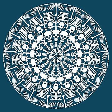 "Bone Mandala Sticker" Sticker for Sale by SceneOfTheCrime | Redbubble