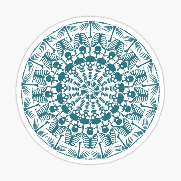 "Bone Mandala Sticker" Sticker for Sale by SceneOfTheCrime | Redbubble