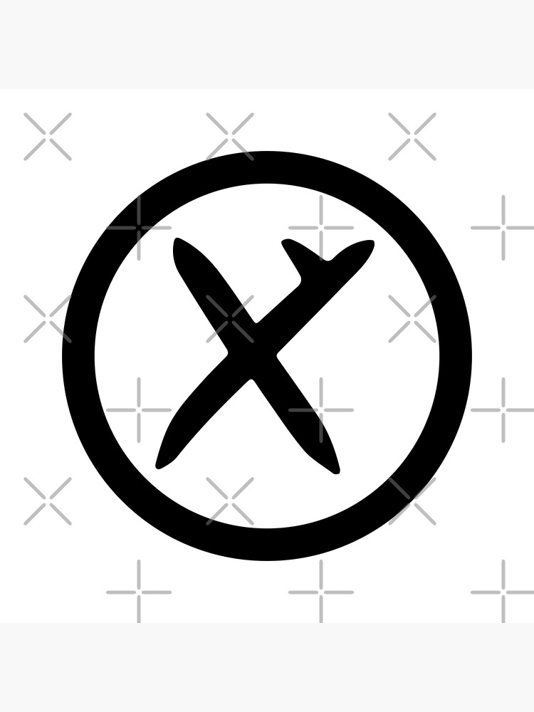 "Hooked Cross (in black)" Art Print for Sale by ANGELSONLY | Redbubble