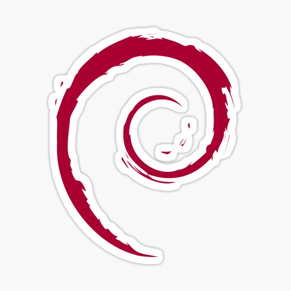 "Debian Linux Logo - No Text Version" Sticker for Sale by mleflore ...