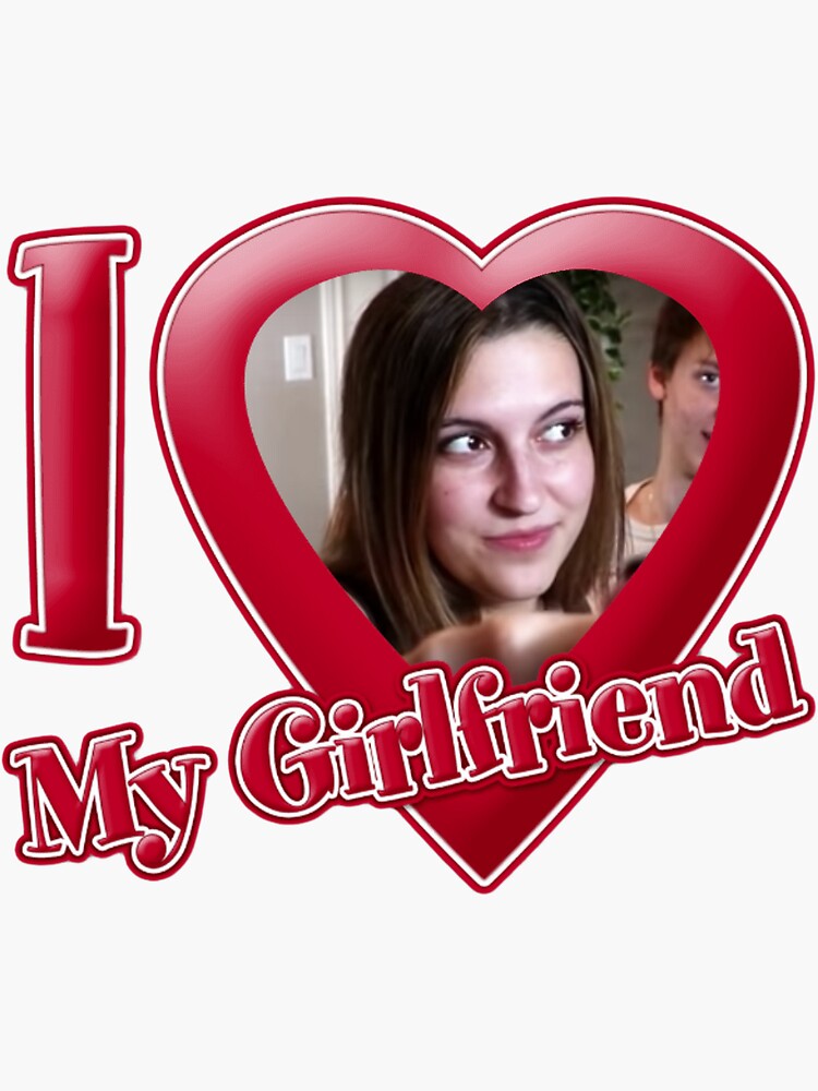 Sinjin Drowning Kalynn Koury I Heart My Girlfriend Sticker For Sale By Fiya A Redbubble