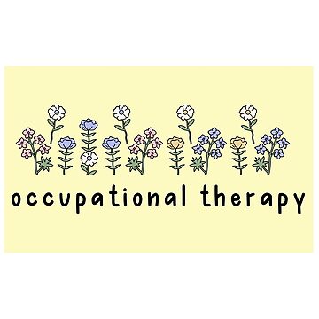 "Basic Flower Occupational Therapy Design Cute" Sticker for Sale by ...