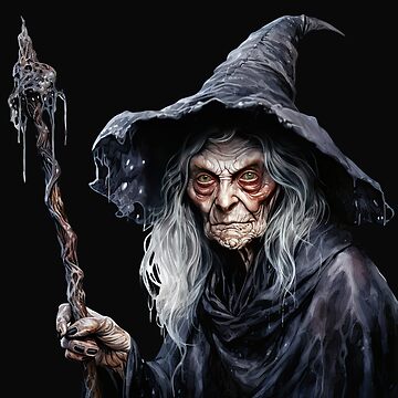 "The Old Witch" Sticker for Sale by MysticOzzy | Redbubble