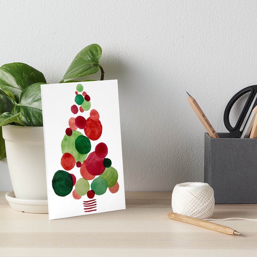 "Circle Christmas Tree " Poster for Sale by kpalm03art | Redbubble