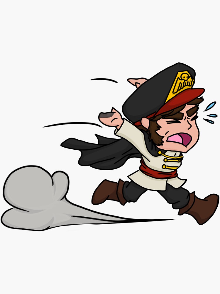 "Chibi Ciaphas the Coward" Sticker for Sale by Sachaahh | Redbubble