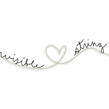 "Invisible string" Sticker for Sale by cccranch2011 | Redbubble