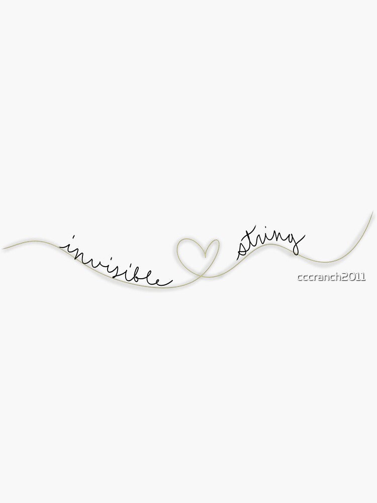 "Invisible string" Sticker for Sale by cccranch2011 | Redbubble