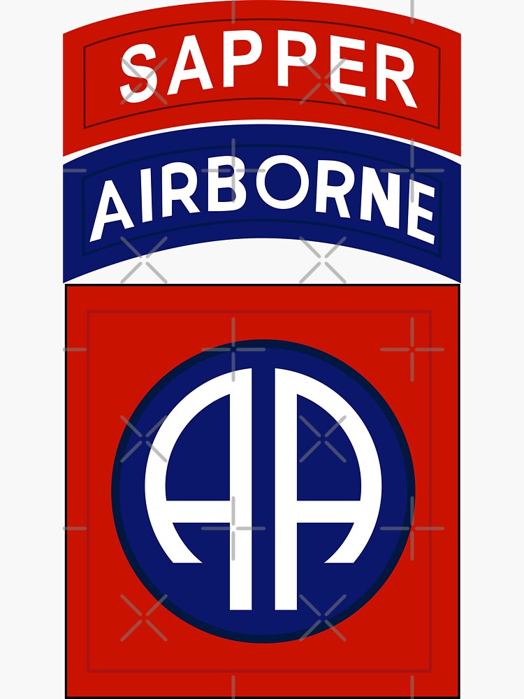 "82nd Airborne Sapper" Sticker for Sale by jcmeyer | Redbubble