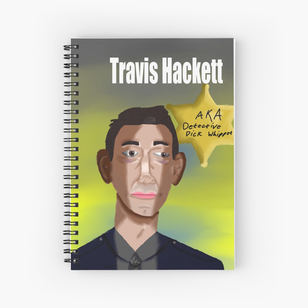 "Travis Hackett art" Sticker for Sale by ONEJELLOFISTart | Redbubble