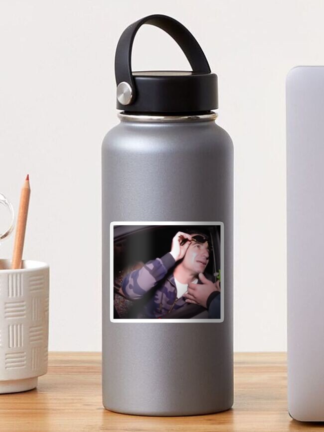 "don't burn me meme" Sticker by MARTBOMM | Redbubble