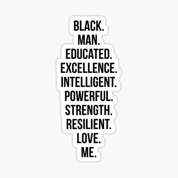 "Strong Black Man | Black Power | African American" Sticker for Sale by ...